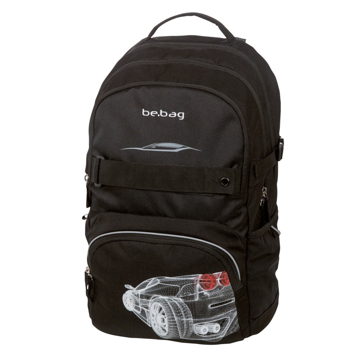 school backpack be.bag cube Grid Car - Herlitz