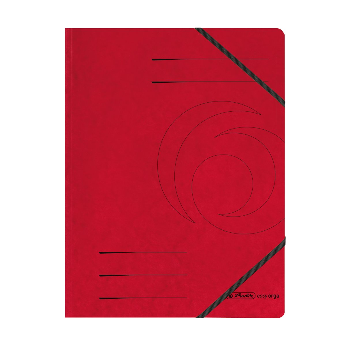 elastic folder Quality A4 red - Herlitz