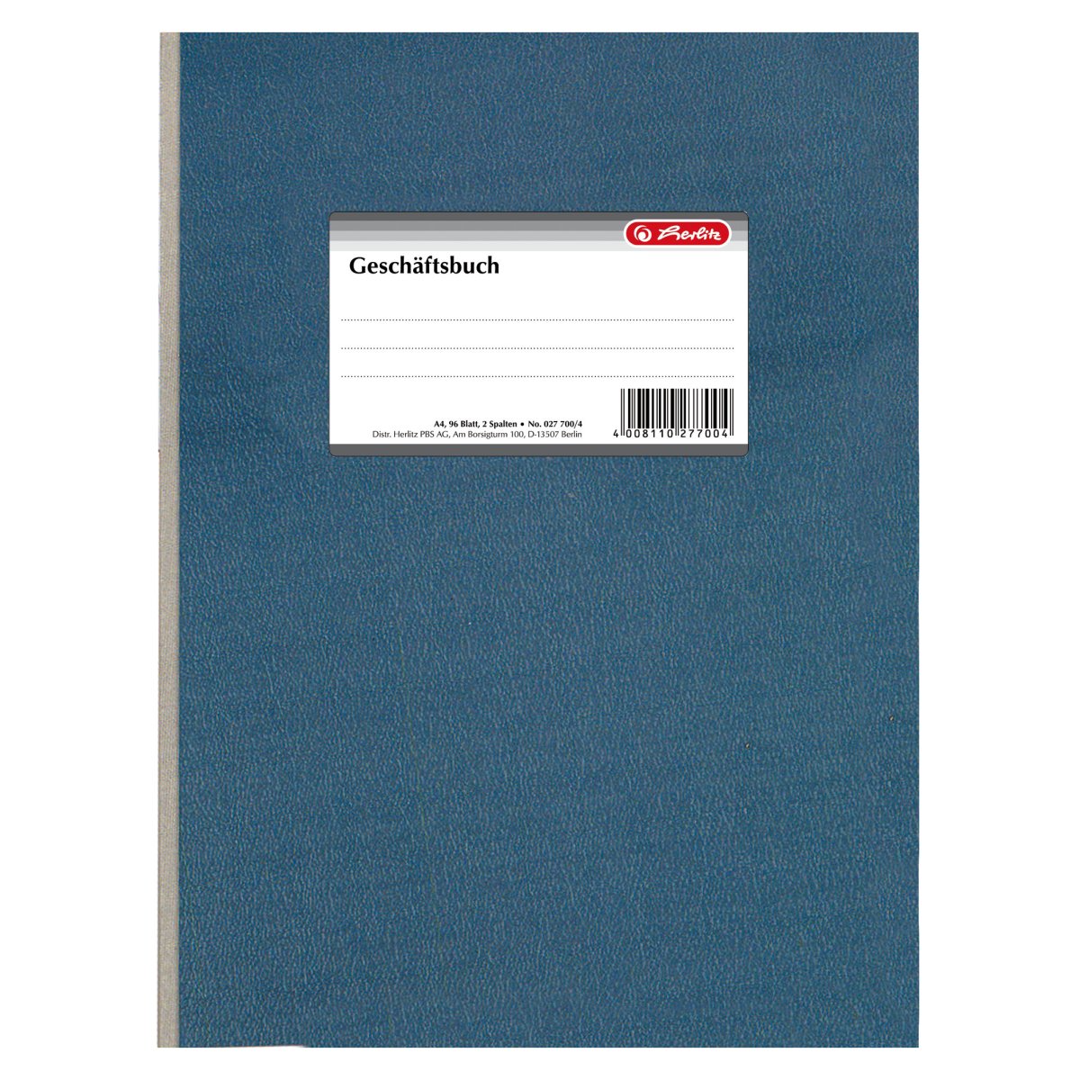 account book A4 ruled 96 sheets 2 columns - Herlitz