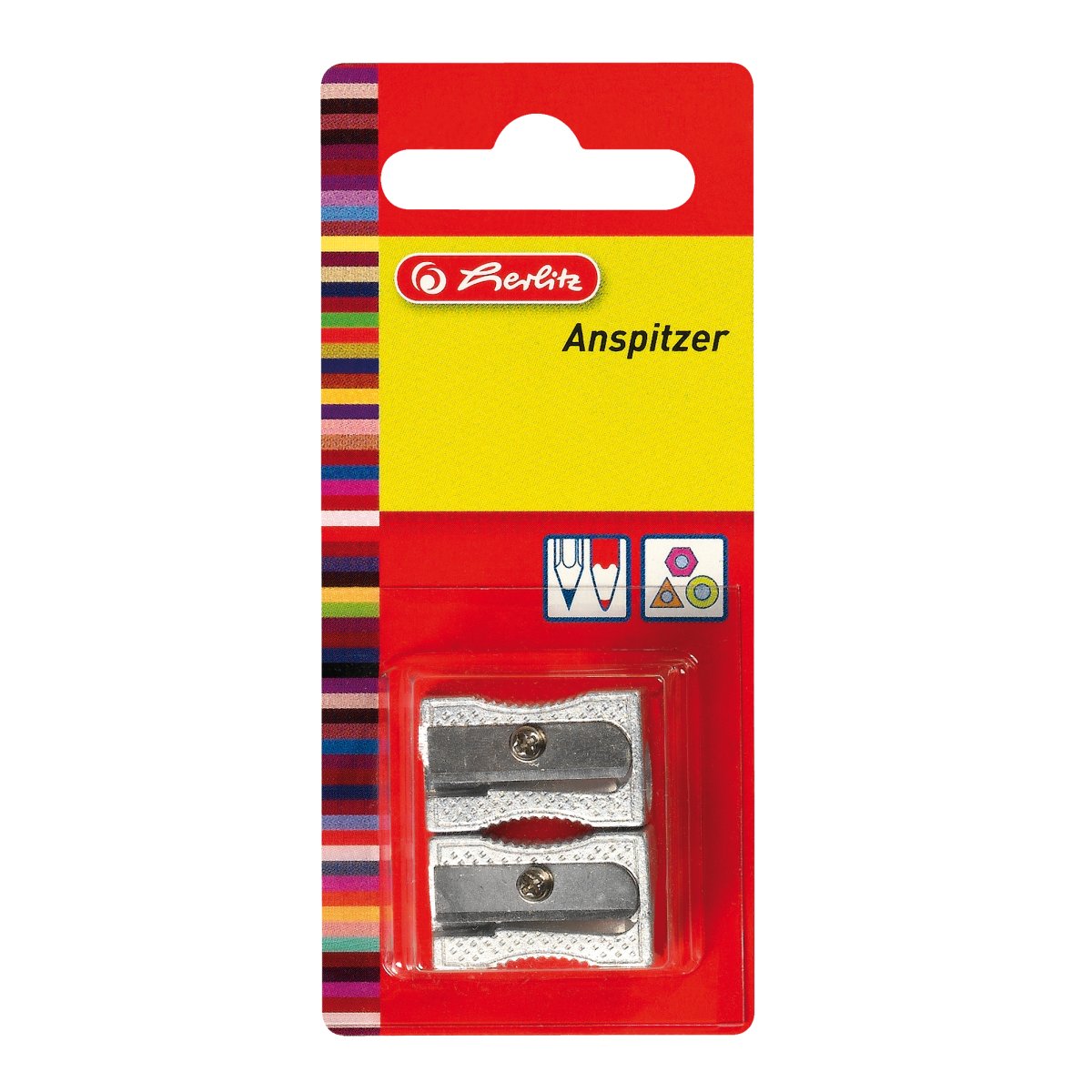 sharpener metal 2 pieces - Herlitz