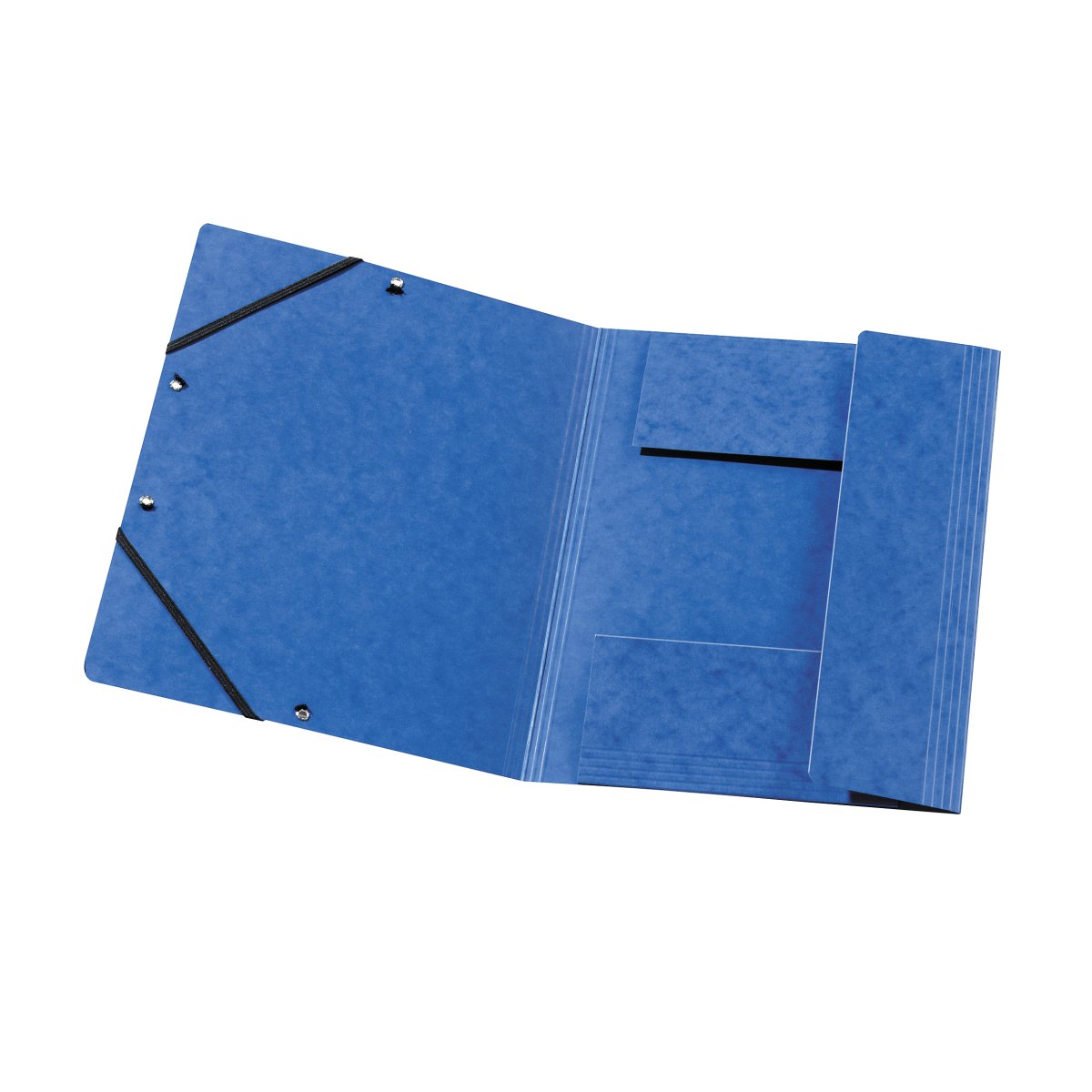 3-flap file with elastics A4 Quality blue - Herlitz