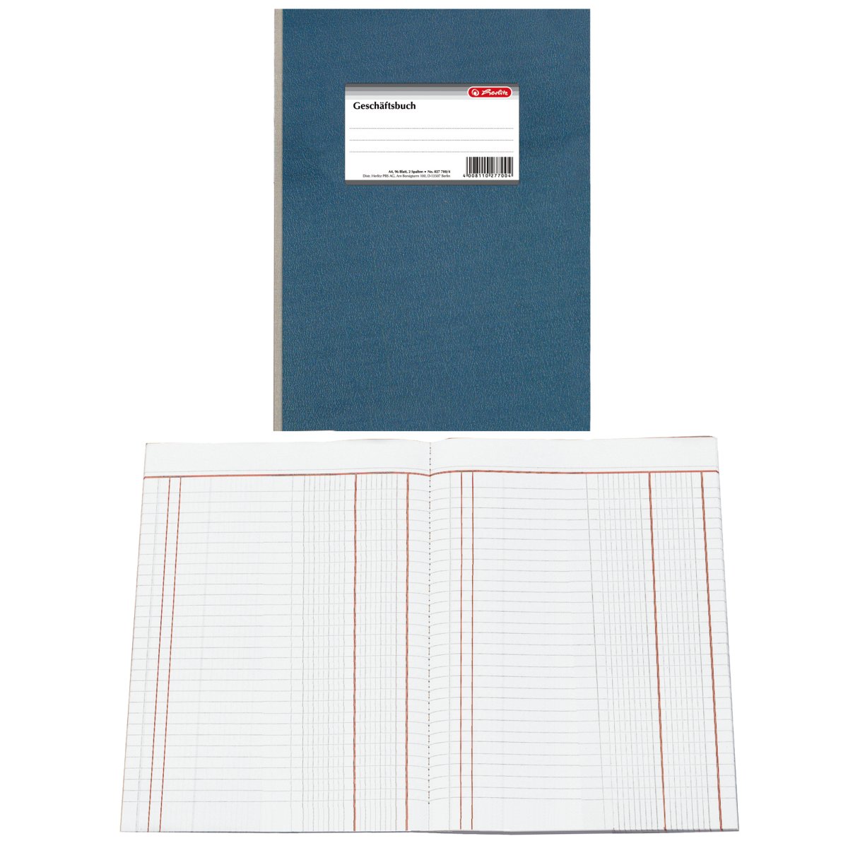 account book A4 ruled 96 sheets 2 columns - Herlitz