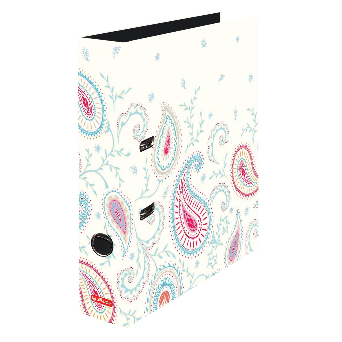 lever arch file maX.file A4 8cm Paisley White - Herlitz