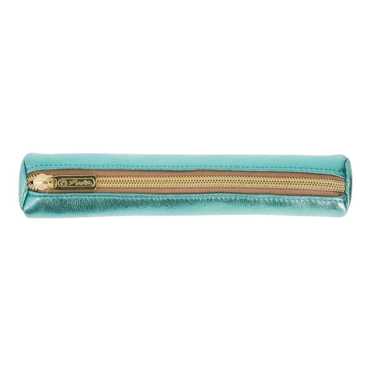 Pencil pouch round Mini Metallic Turquoise - Herlitz