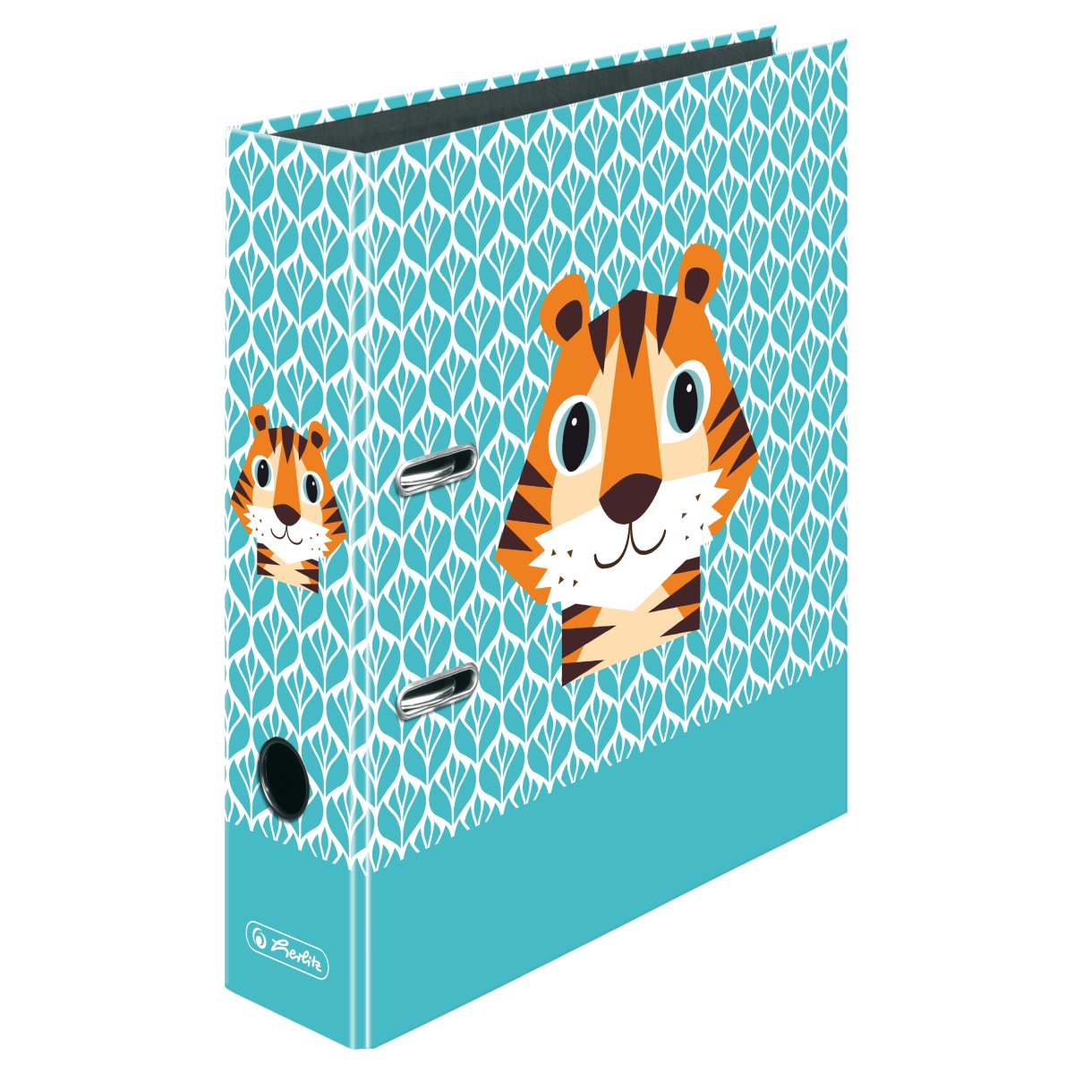 lever arch file maX.file A4 8cm Cute Animals Tiger - Herlitz