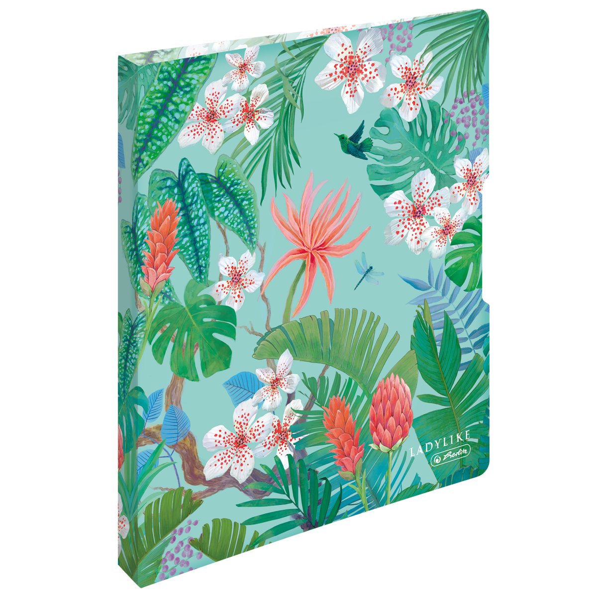 2-ring binder PP A4 16mm Ladylike Jungle - Herlitz