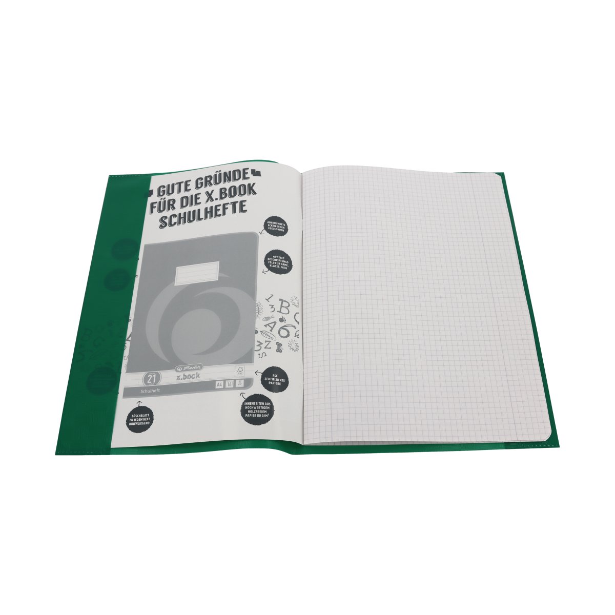 exercise book cover A4 bast light blue - Herlitz