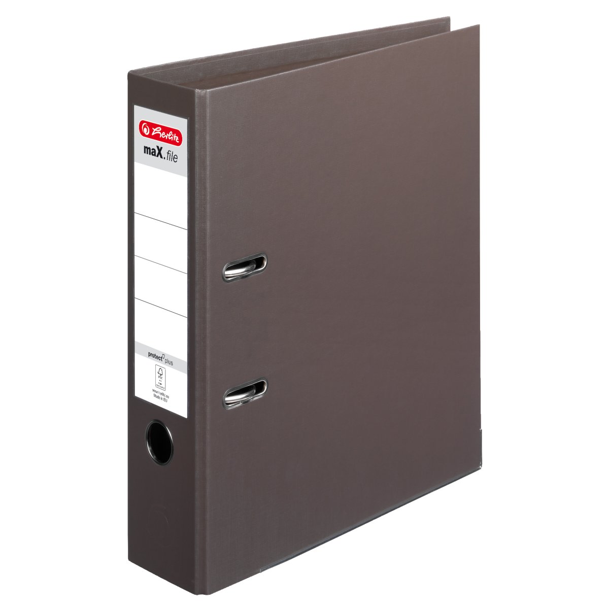 lever arch file maX.file protect plus A4 8cm brown - Herlitz