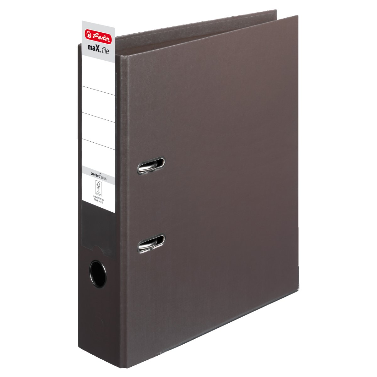 lever arch file maX.file protect plus A4 8cm brown - Herlitz