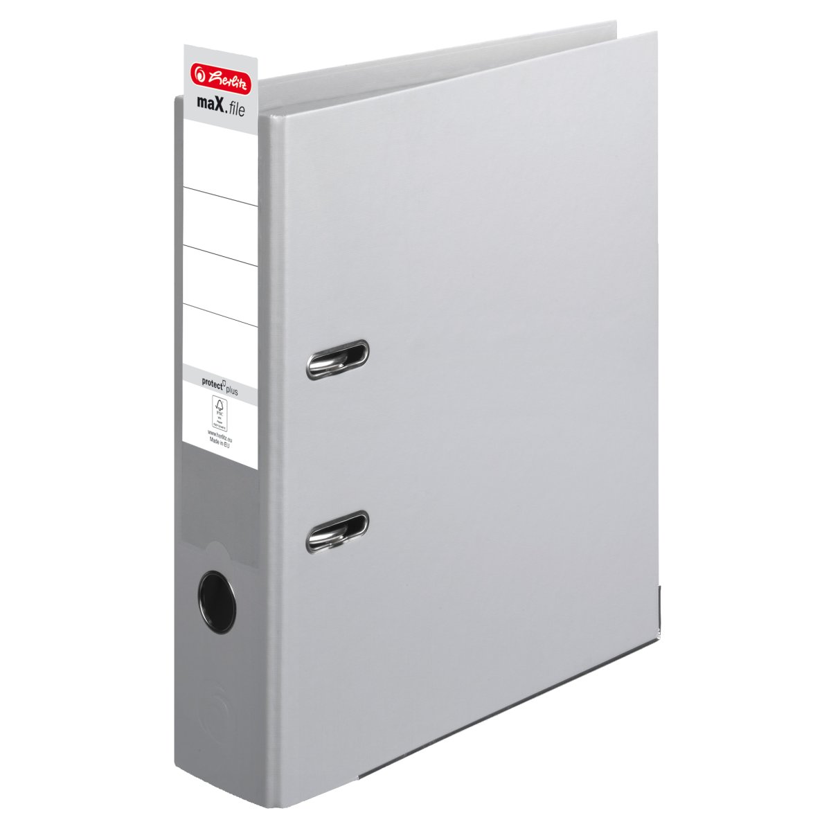 lever arch file maX.file protect plus A4 8cm grey - Herlitz