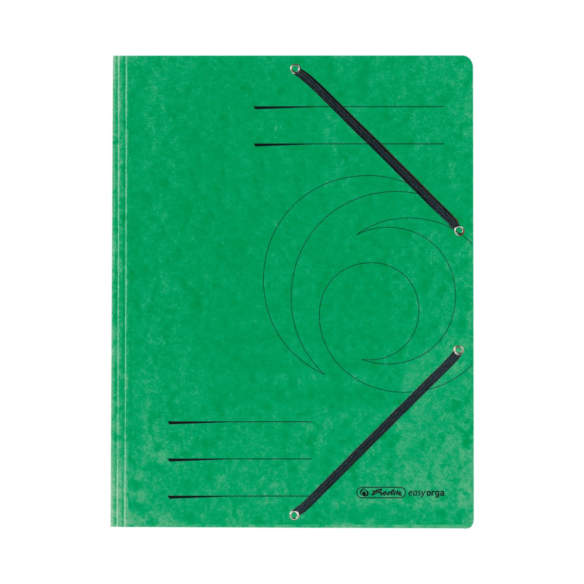 папка с клапанами и резинками А4 Quality цветные 10 штук - Herlitz