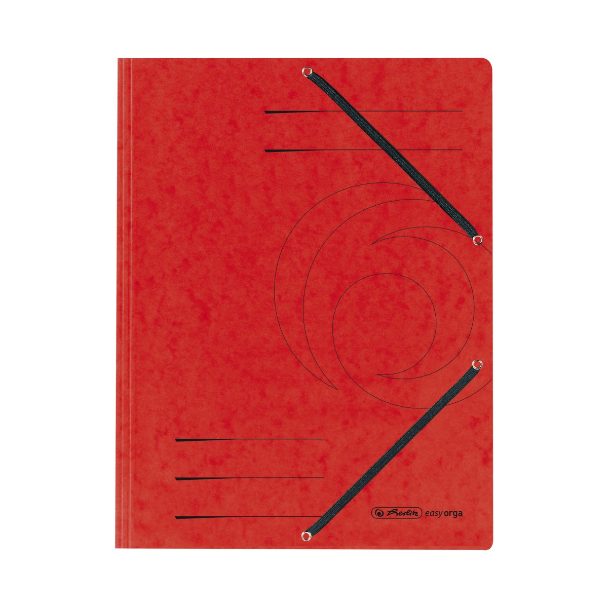 папка с клапанами и резинками А4 Quality цветные 10 штук - Herlitz